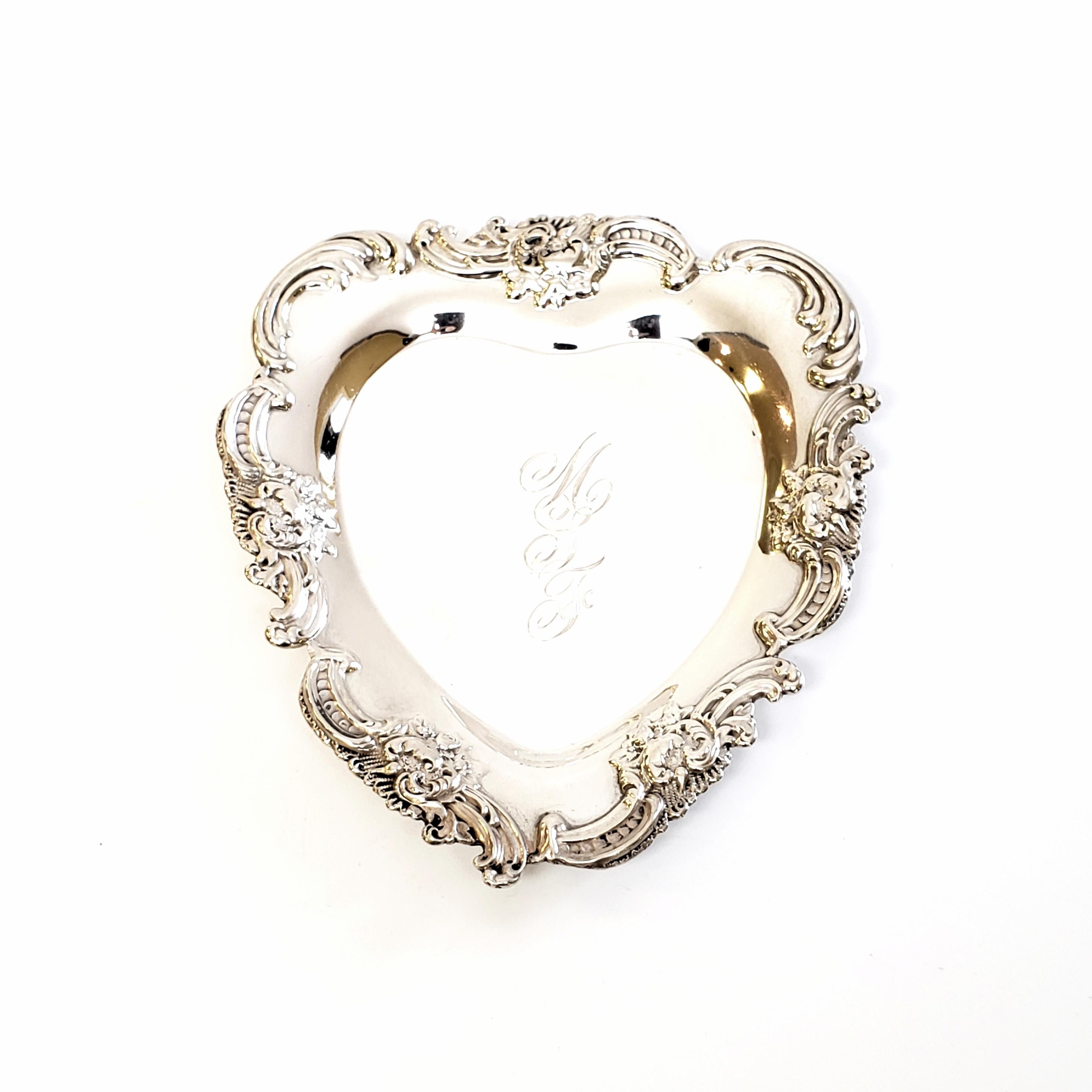 George W. Shiebler Small Plate with Monogram at 1stDibs