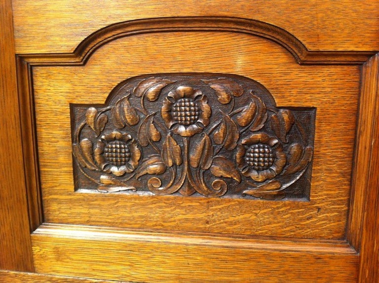 George Walton Style of a Small Arts and Crafts Oak Sideboard with ...