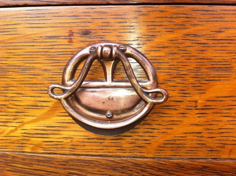 George Walton Style of a Small Arts and Crafts Oak Sideboard with ...