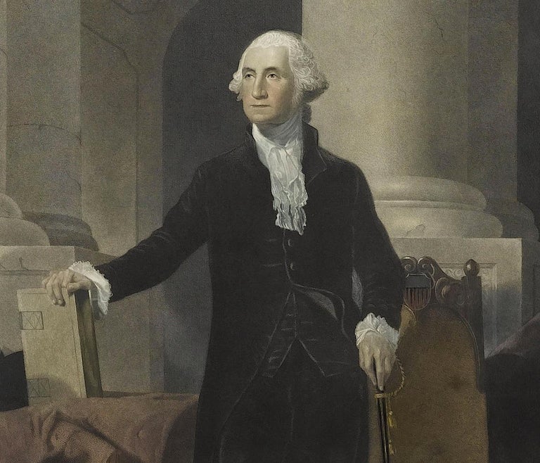 "George Washington" Antique Engraving, by A. H. Ritchie, circa 1852 at ...
