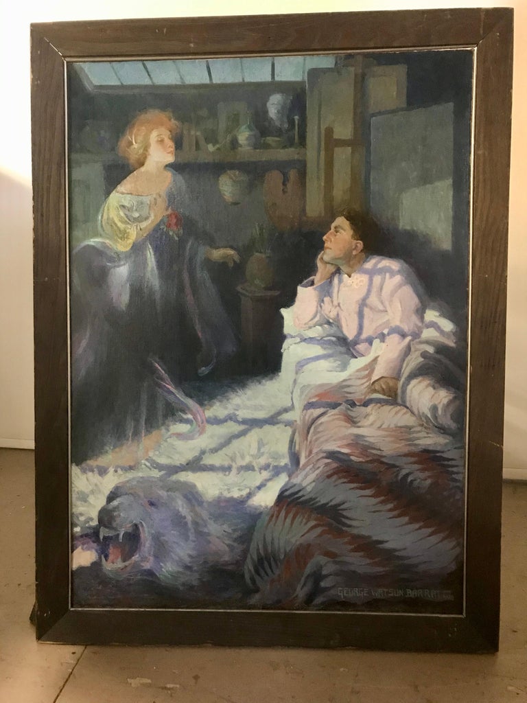 Painting by George Watson Barratt "The Dream" For Sale at 1stDibs