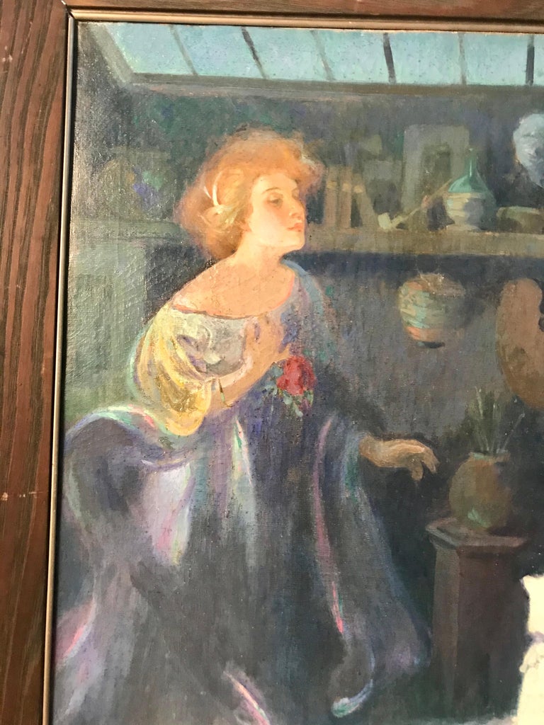 Painting by George Watson Barratt "The Dream" For Sale at 1stDibs