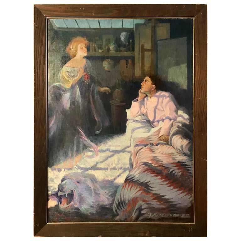 Painting by George Watson Barratt "The Dream" For Sale at 1stDibs