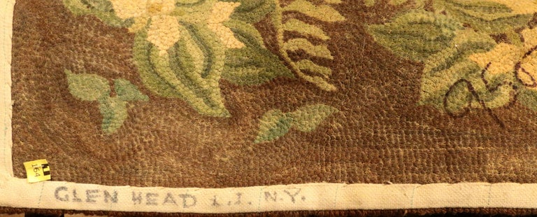 George Wells Hooked Rug For Sale at 1stDibs