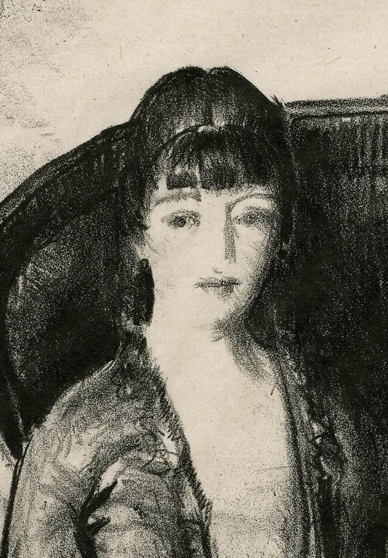 George Wesley Bellows - Emma and Marjorie on a Sofa For Sale at 1stDibs ...