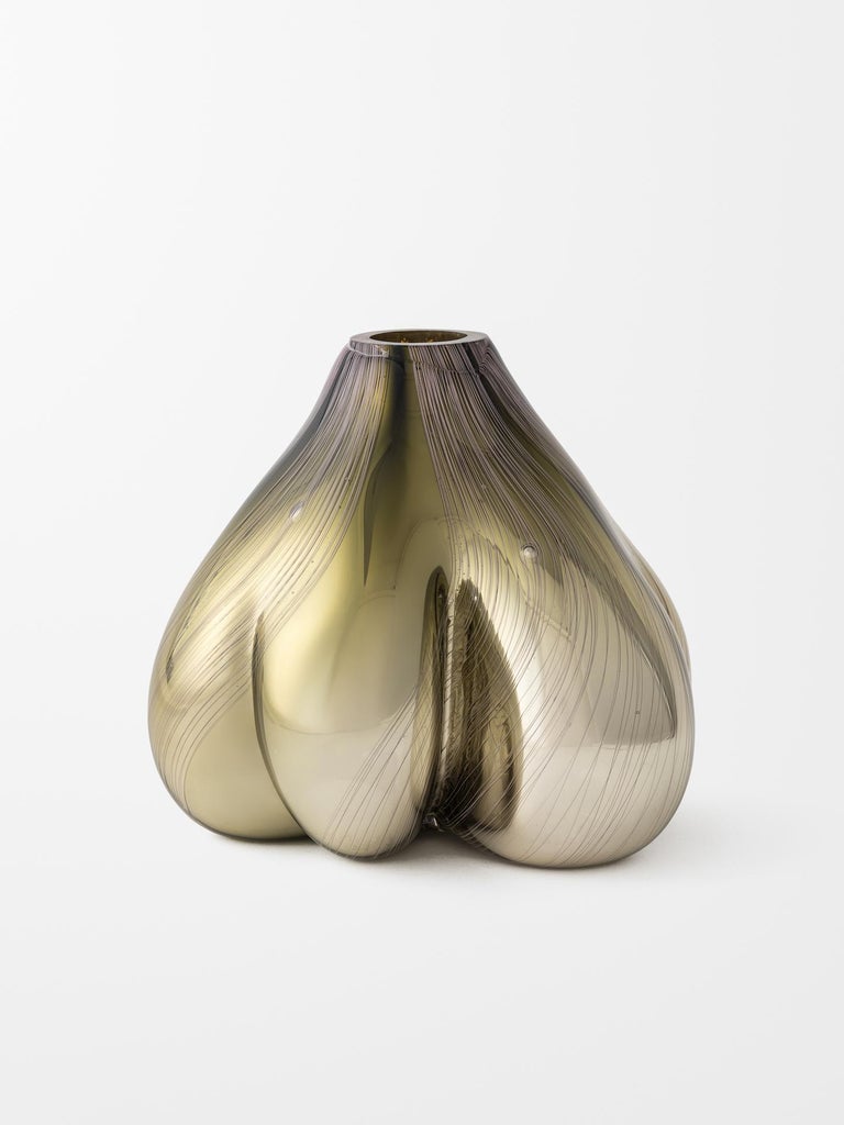 George William Bell - Abstract Form Study in Juniper and Pink I For ...