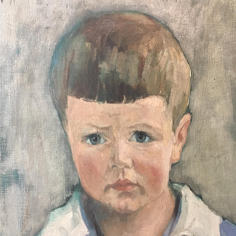 Georges Alphonse Rousseau 'BOY' Painting at 1stDibs