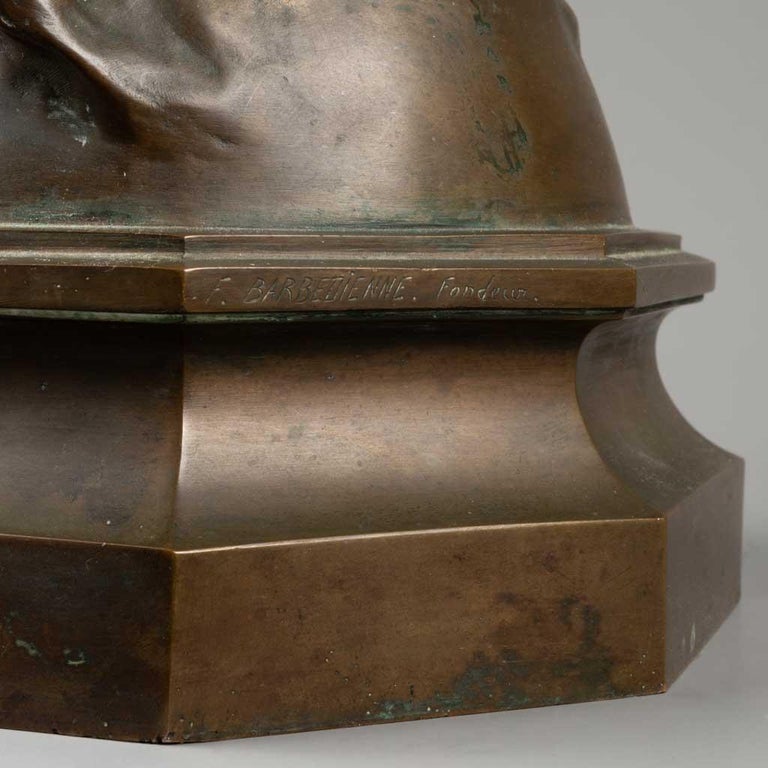 Georges Bareau (1866-1931, France) : "Diana riding the eagle Jupiter ...