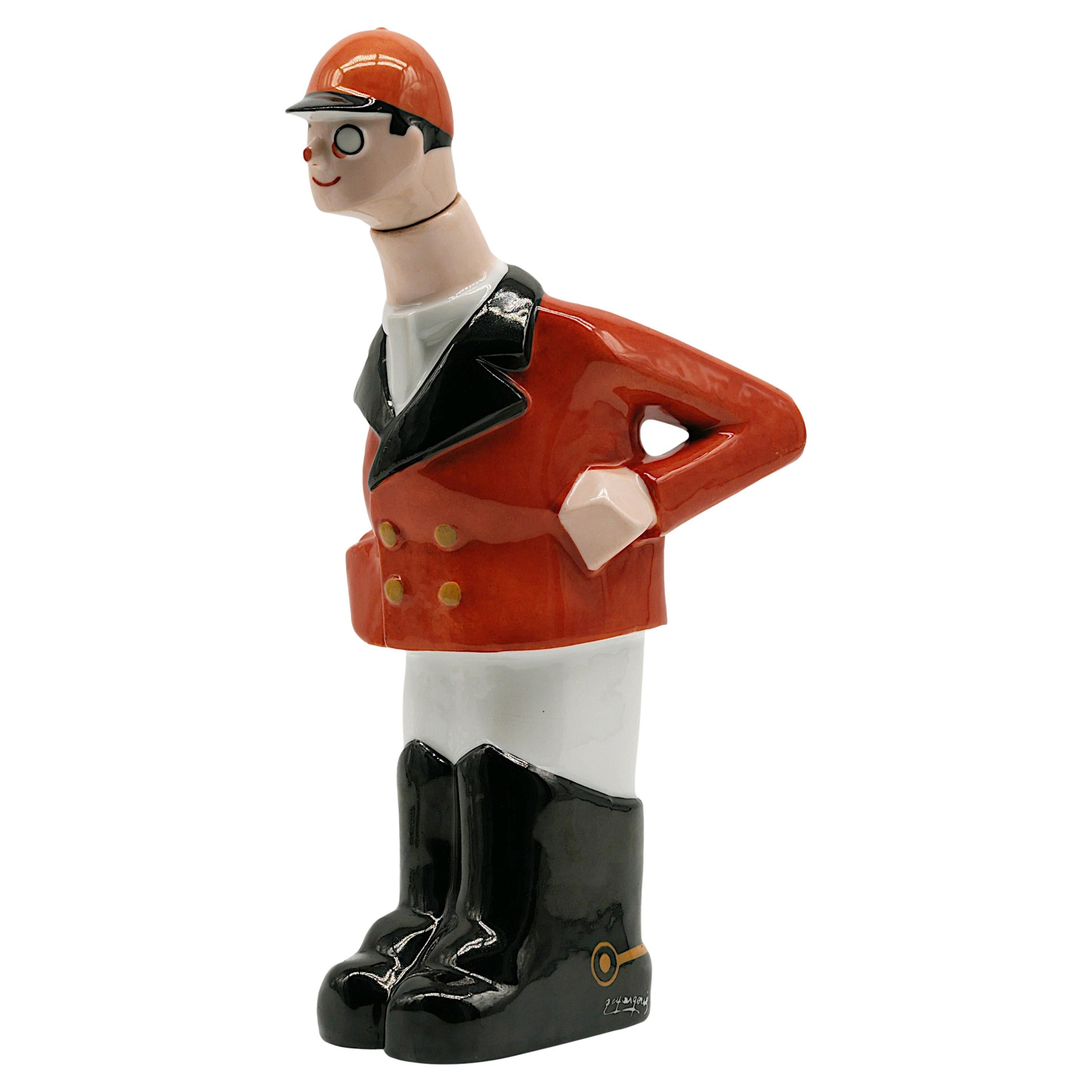 Georges BASTARD French Art Deco Showjumper Porcelain Bottle 1924 ...