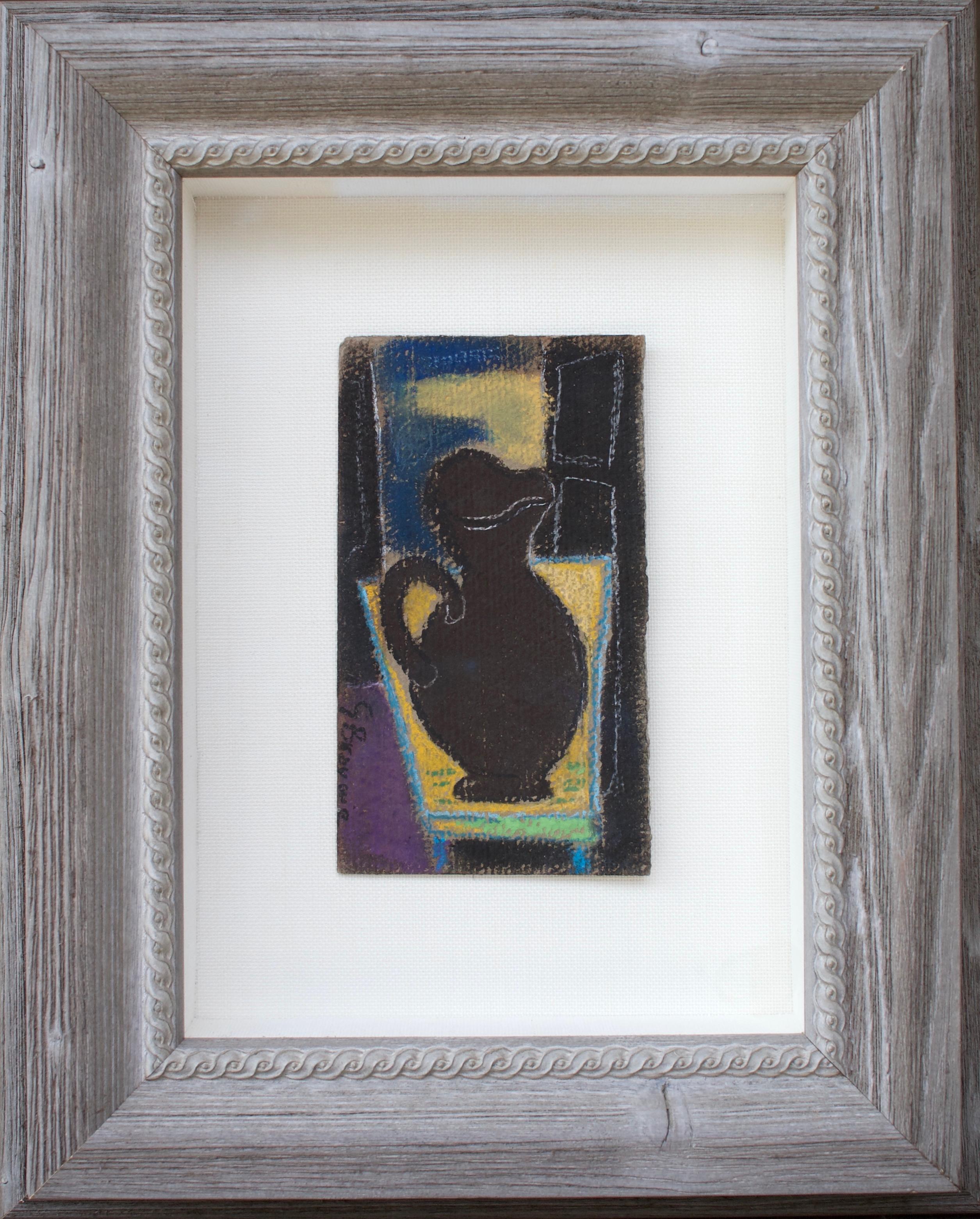 Georges Braque - Pitcher, Pastel on Board Cubist Painting, Georges ...
