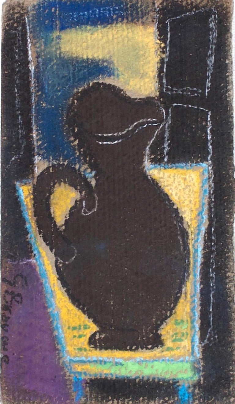 Georges Braque - Pitcher, Pastel on Board Cubist Painting, Georges ...