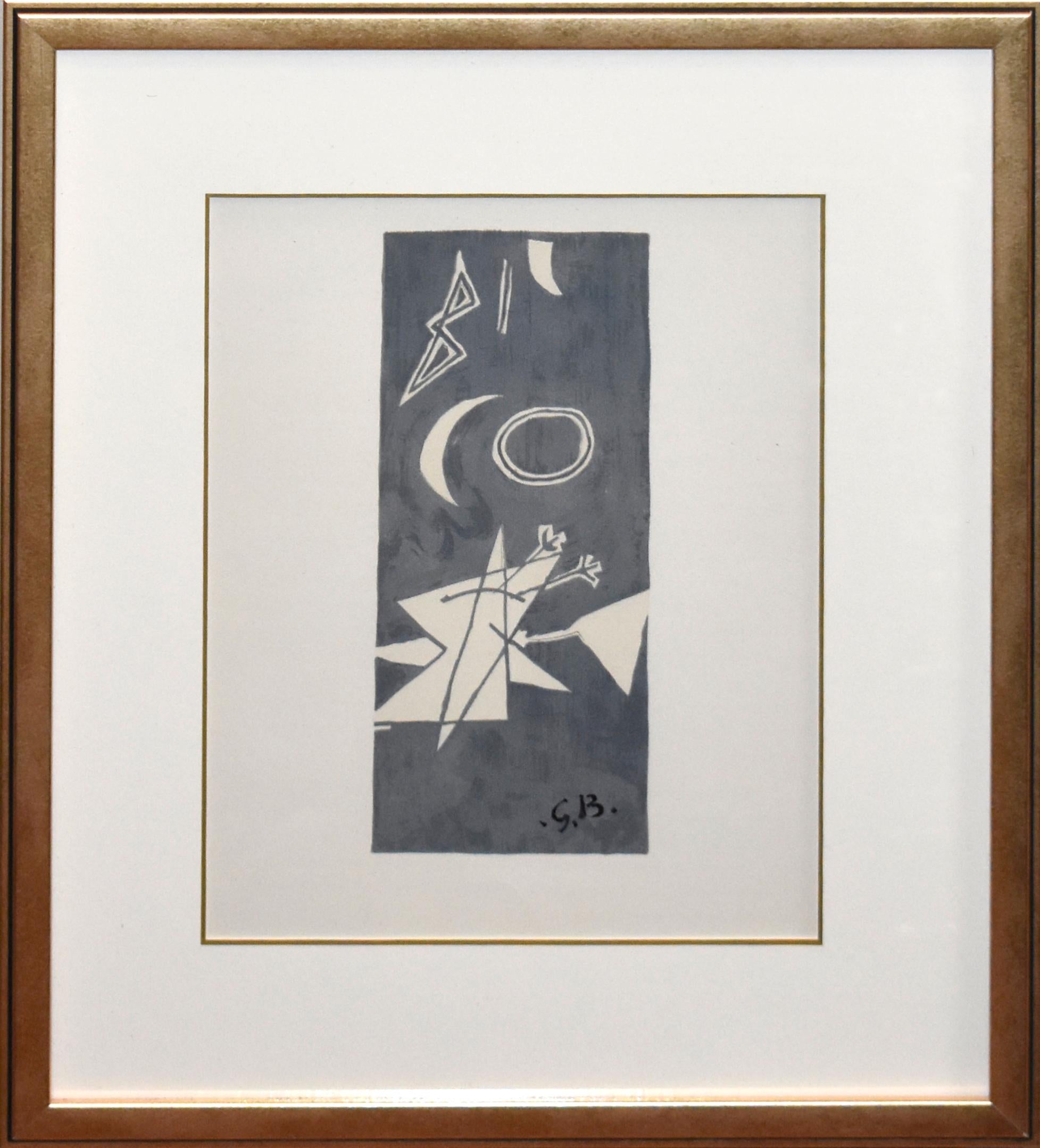 Georges Braque - Théogonie I - Original Etching by Georges Braque ...