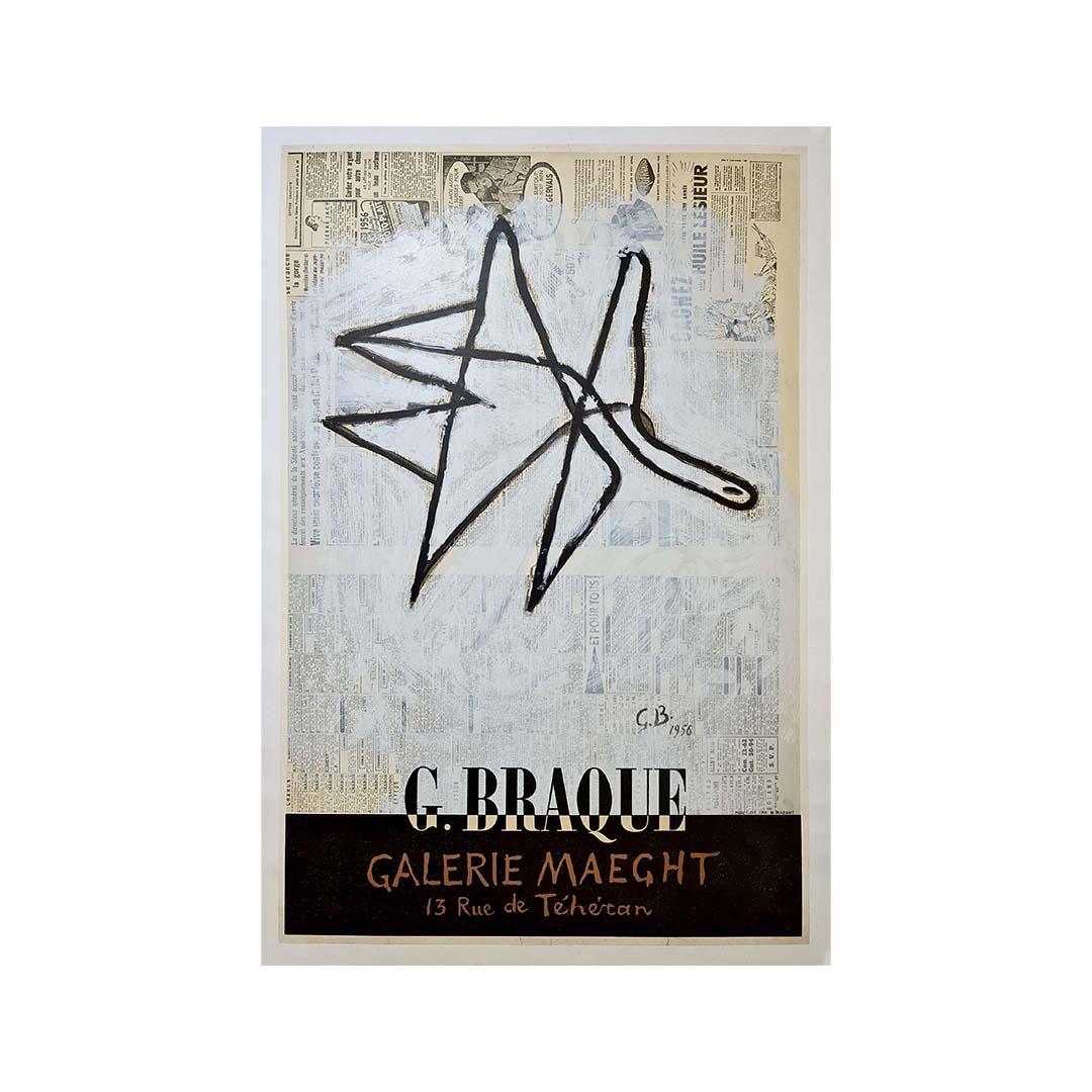 Georges Braque - Exhibition of Georges Braque at the Galerie Maeght in ...