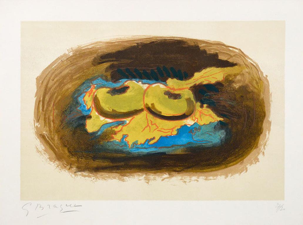 Georges Braque - Les Pommes from Espace, 1957 Lithograph by Georges ...