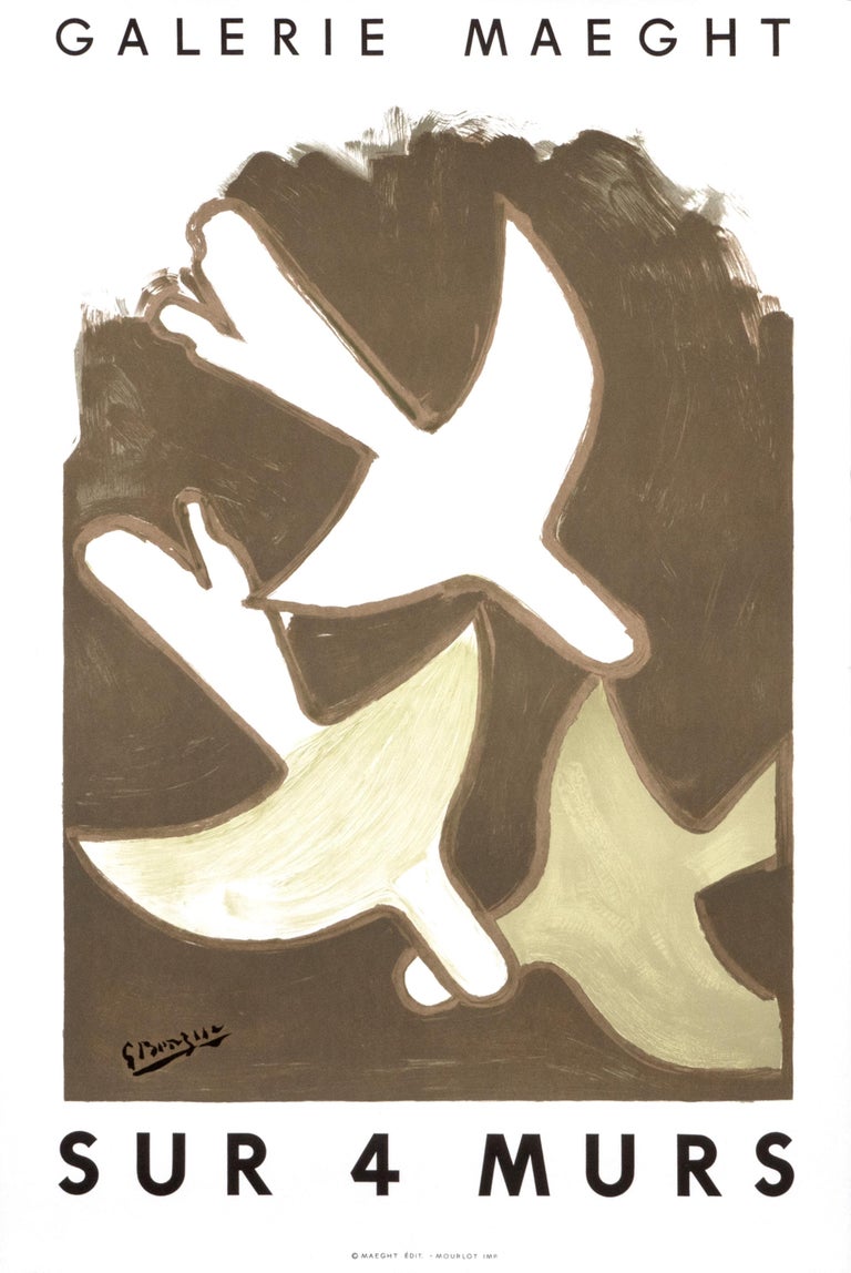 Georges Braque - "Sur 4 Murs - Galerie Maeght" Braque Original Vintage ...