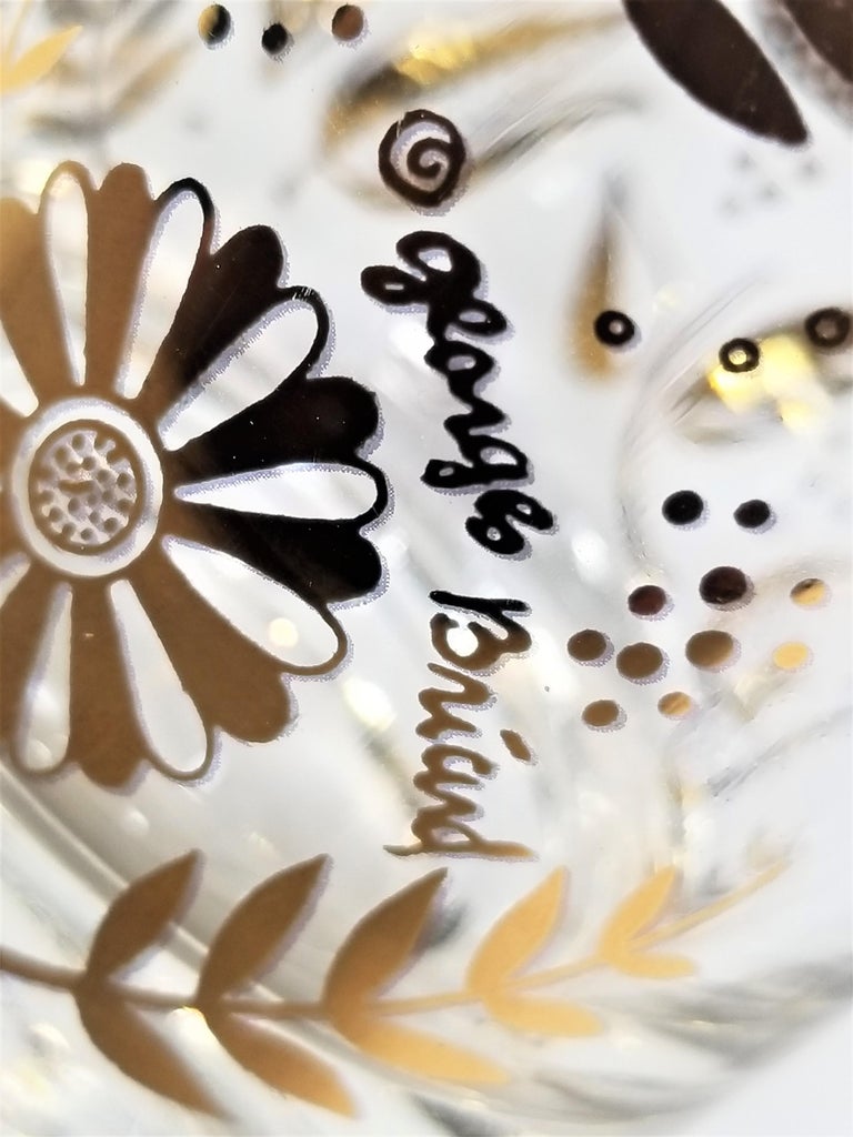 Georges Briard 22K Gold 1960s Glassware Barware Set of 8 For Sale at ...