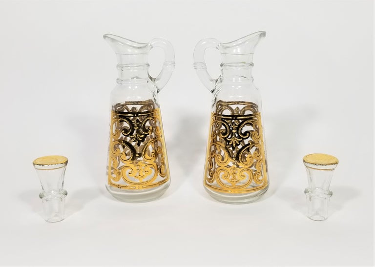 Georges Briard 22-Karat Gold Cruet Set 1960s Midcentury For Sale at 1stDibs