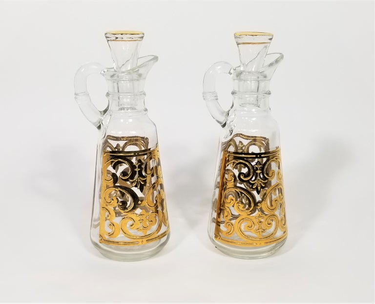 Georges Briard 22-Karat Gold Cruet Set 1960s Midcentury For Sale at 1stDibs