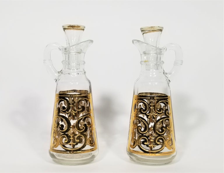 Georges Briard 22-Karat Gold Cruet Set 1960s Midcentury For Sale at 1stDibs