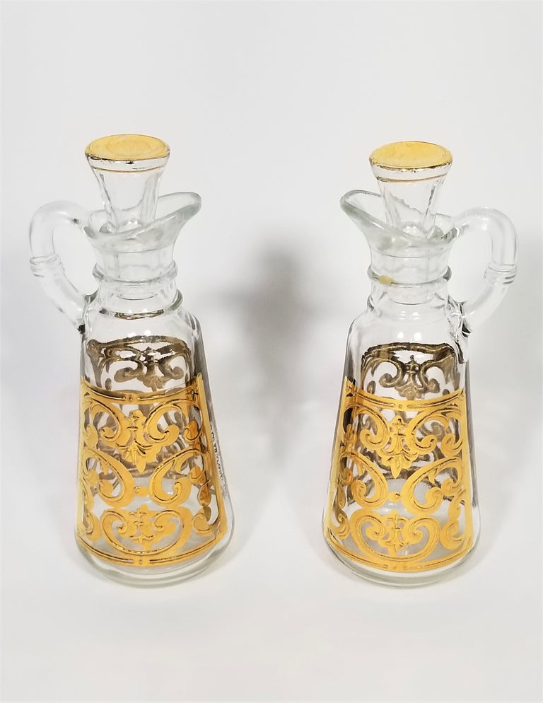 Georges Briard 22-Karat Gold Cruet Set 1960s Midcentury For Sale at 1stDibs
