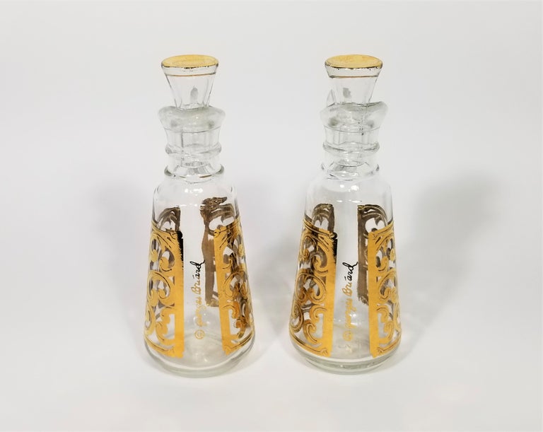 Georges Briard 22-Karat Gold Cruet Set 1960s Midcentury For Sale at 1stDibs