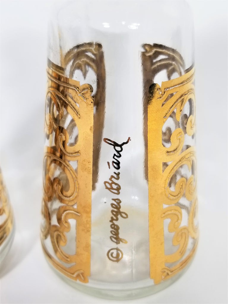 Georges Briard 22-Karat Gold Cruet Set 1960s Midcentury For Sale at 1stDibs