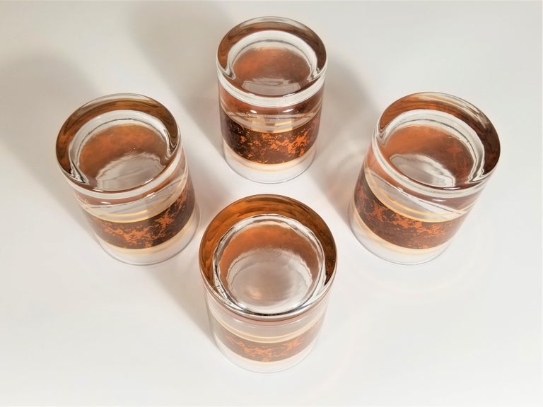 Georges Briard Midcentury Cocktail Glassware, Set of 4 at 1stDibs