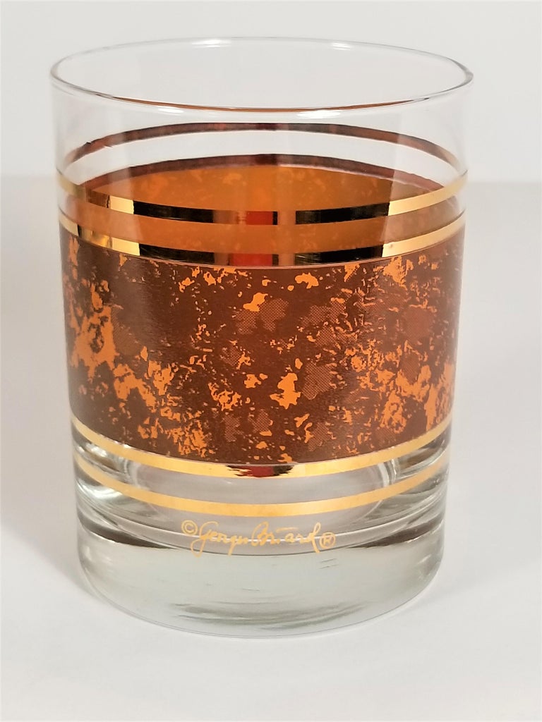 Georges Briard Midcentury Cocktail Glassware, Set of 4 at 1stDibs