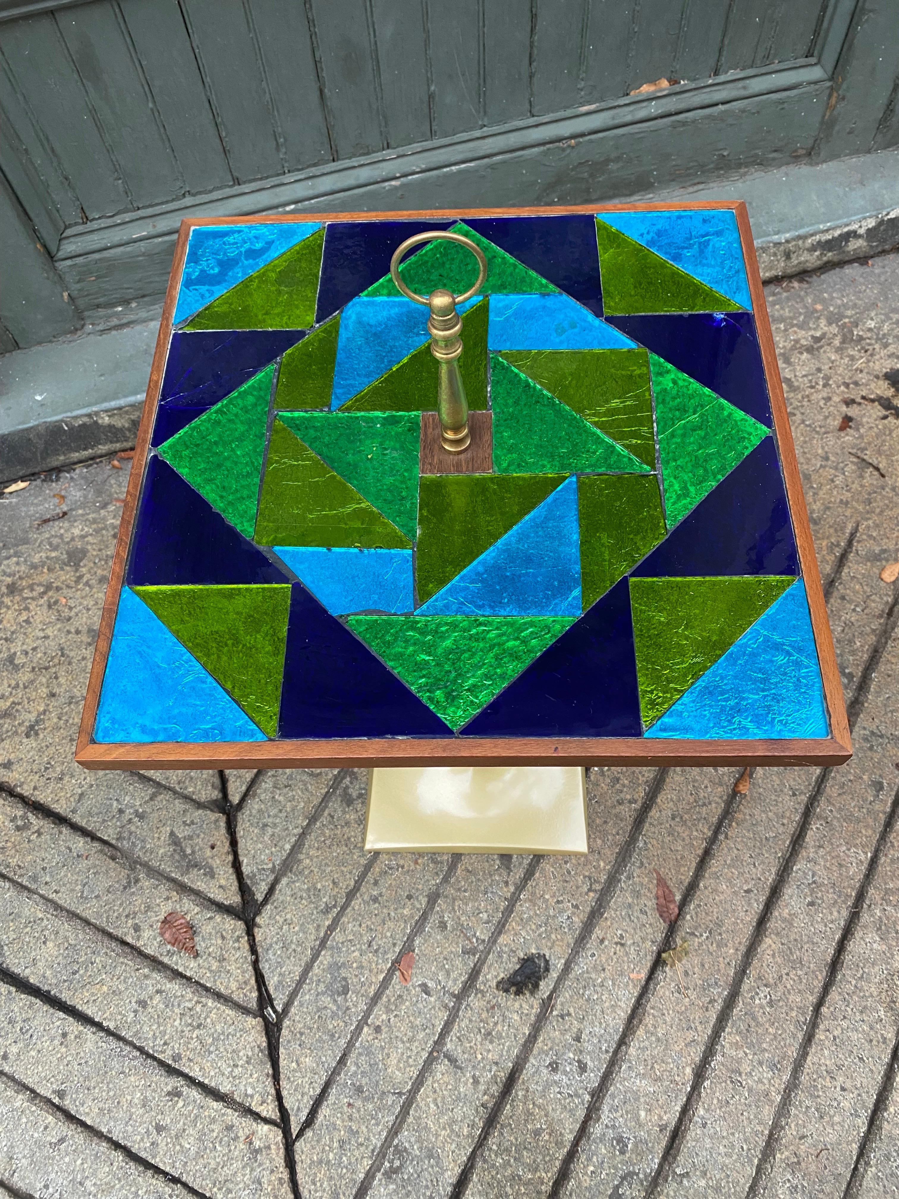Georges Briard Glass Top Drink Table at 1stDibs | kir briard