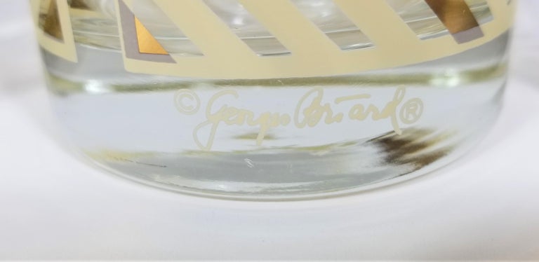 Georges Briard Glassware Barware 1970s Mid Century For Sale at 1stDibs