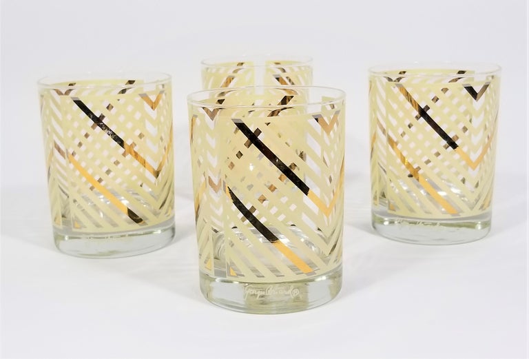 Georges Briard Glassware Barware 1970s Mid Century For Sale at 1stDibs