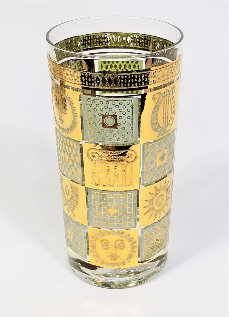Georges Briard Signed Glassware Barware 1960s Mid Century at 1stDibs