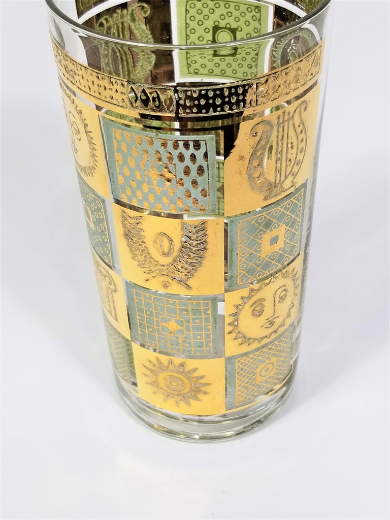 Georges Briard Signed Glassware Barware 1960s Mid Century at 1stDibs