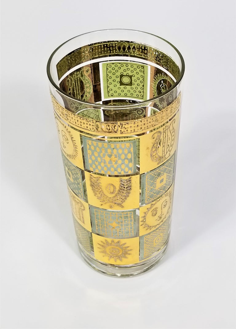 Georges Briard Signed Glassware Barware 1960s Mid Century at 1stDibs