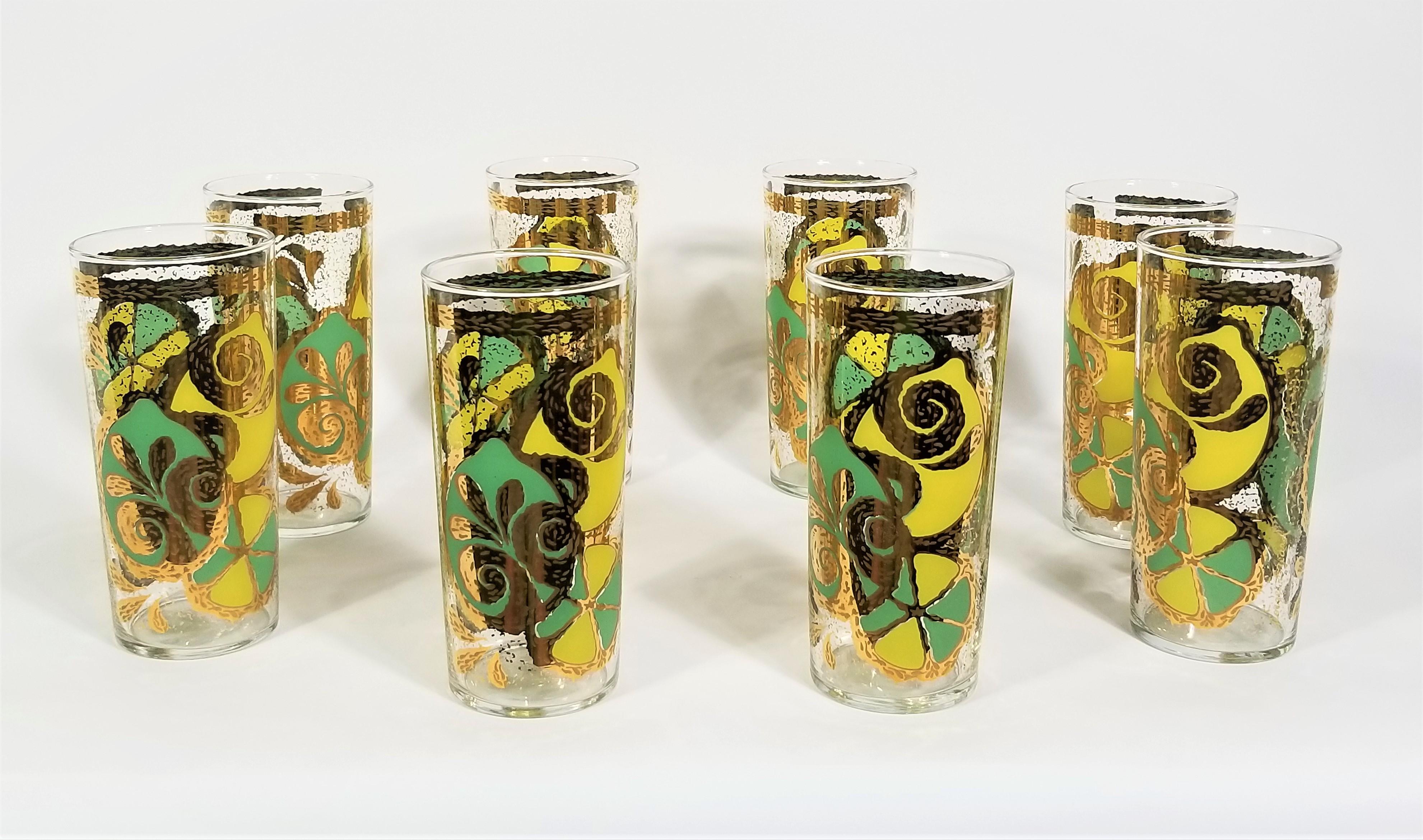 Georges Briard Signed Midcentury Glassware Barware at 1stDibs