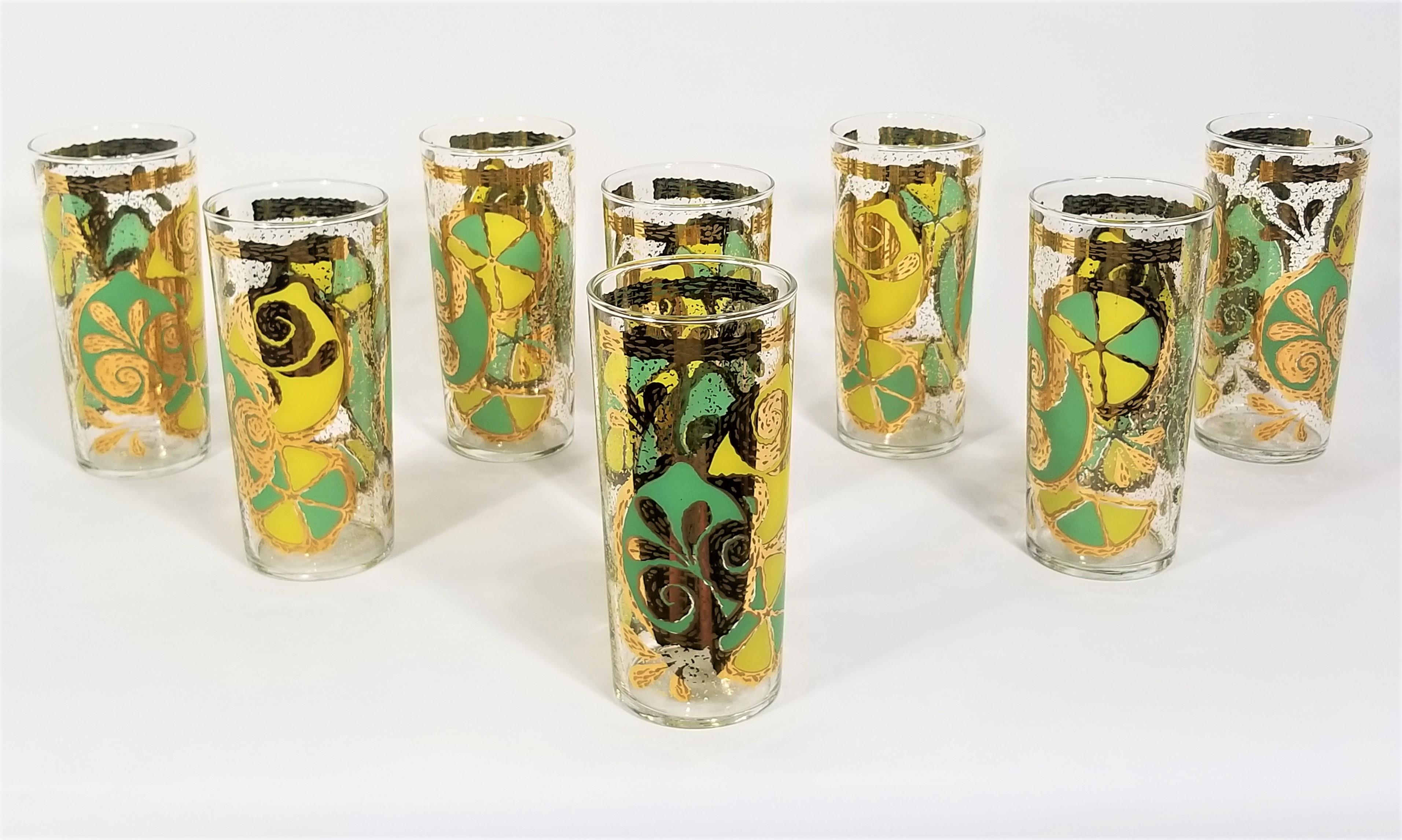 Georges Briard Signed Midcentury Glassware Barware at 1stDibs