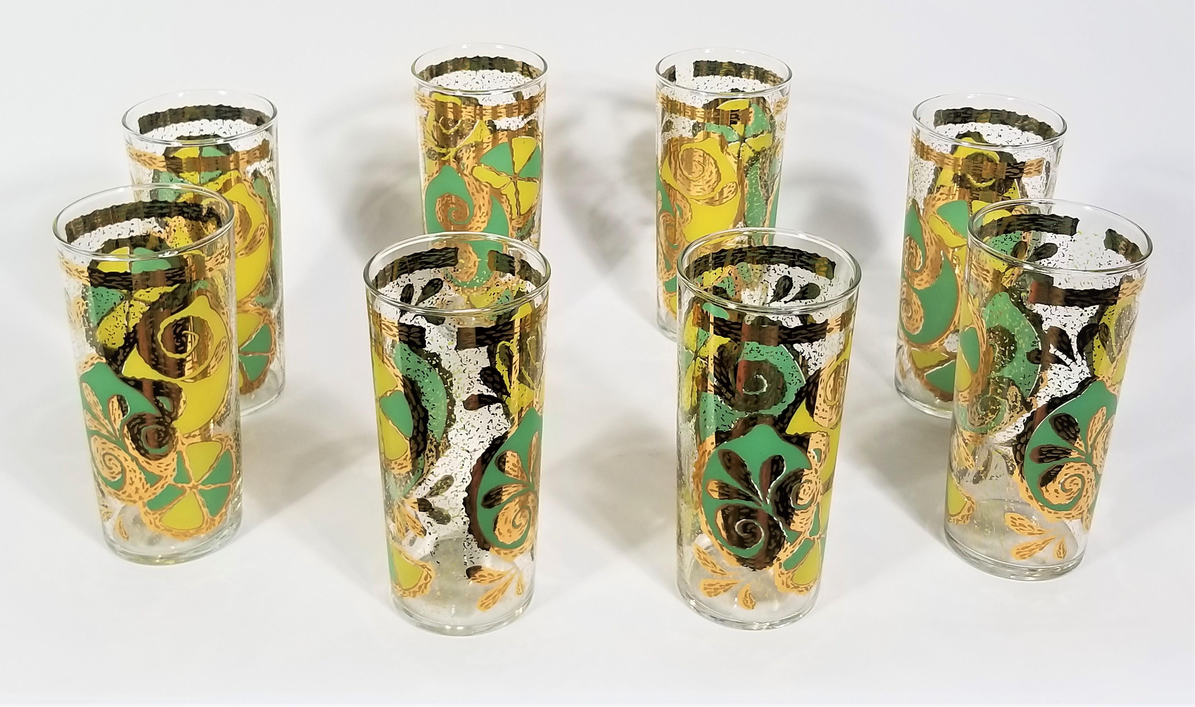 Georges Briard Signed Midcentury Glassware Barware at 1stDibs