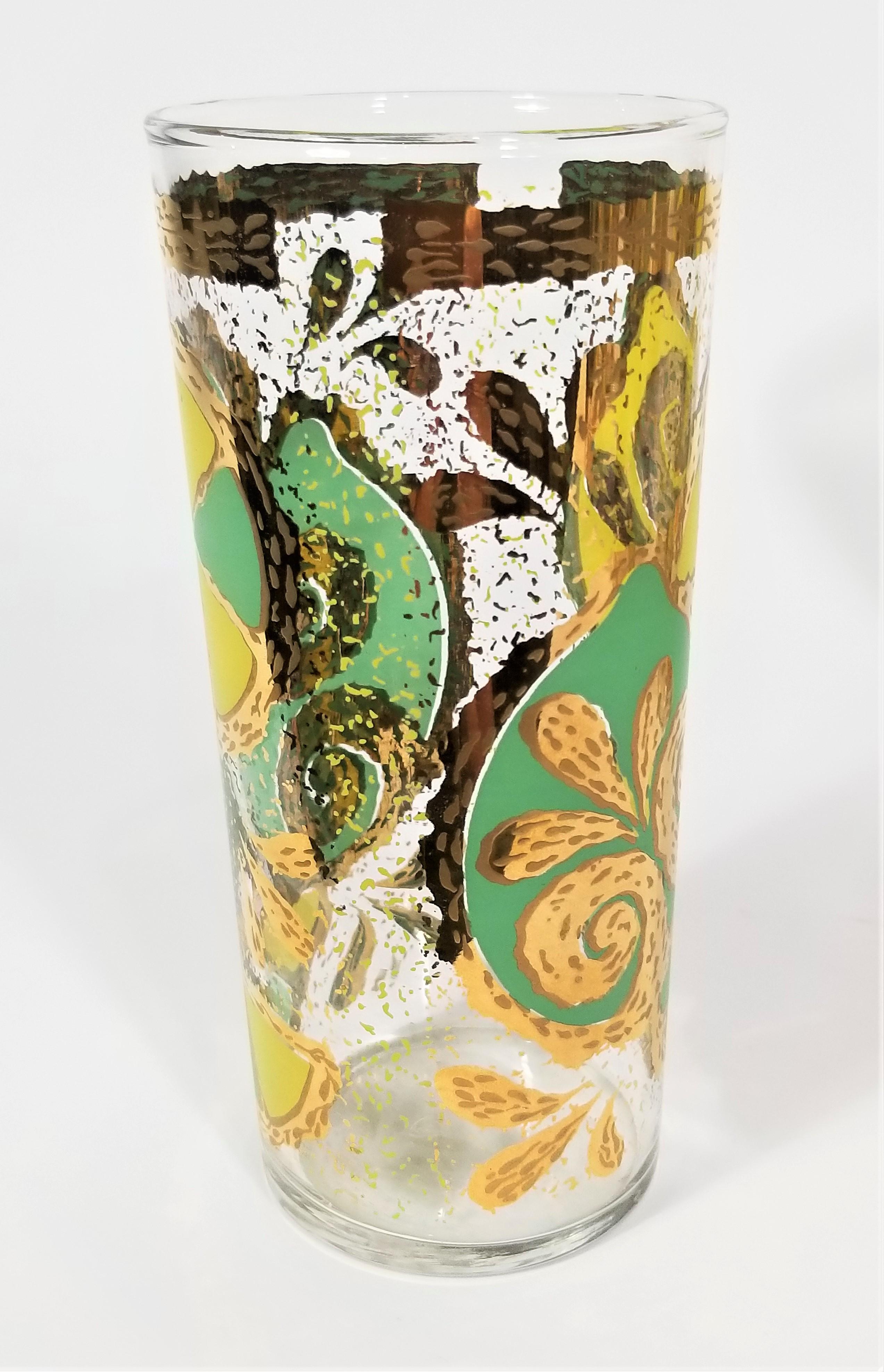 Georges Briard Signed Midcentury Glassware Barware at 1stDibs