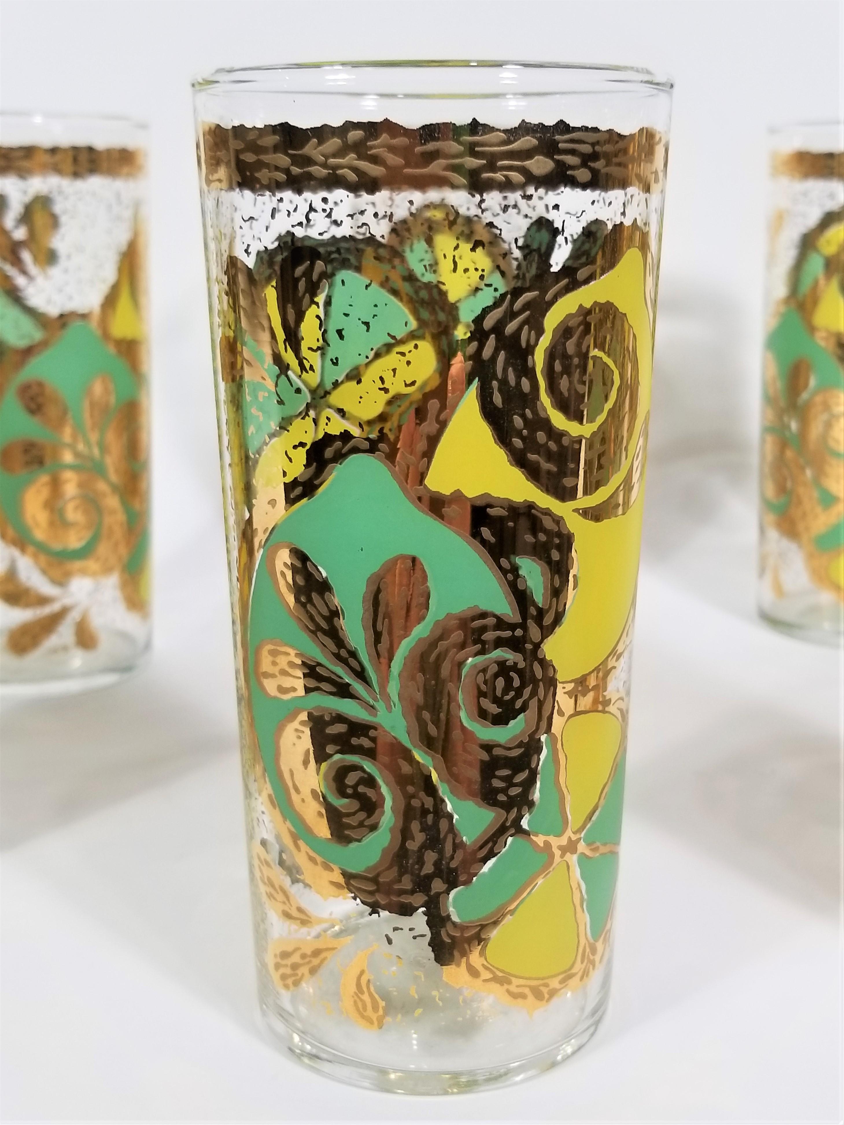 Georges Briard Signed Midcentury Glassware Barware at 1stDibs