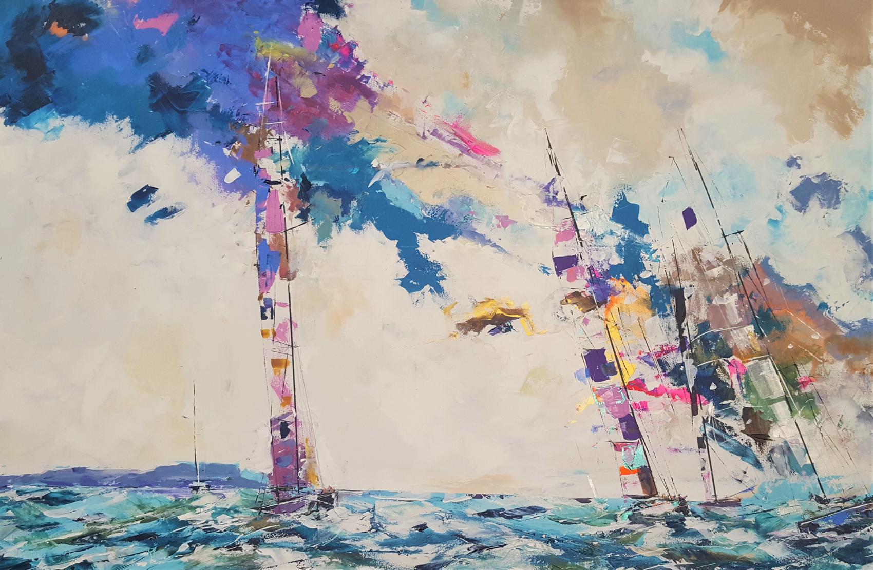 Marc Zimmerman - Floral Invention #8 - Abstract Painting - Modern Art ...