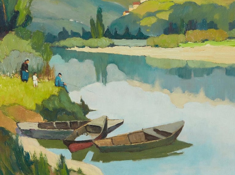 Georges Charles Robin - Georges Robin (1903-2003) Castelnaud seen from ...