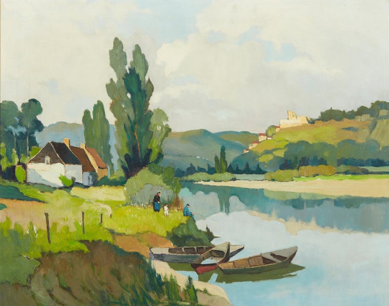 Georges Charles Robin - Georges Robin (1903-2003) Castelnaud seen from ...