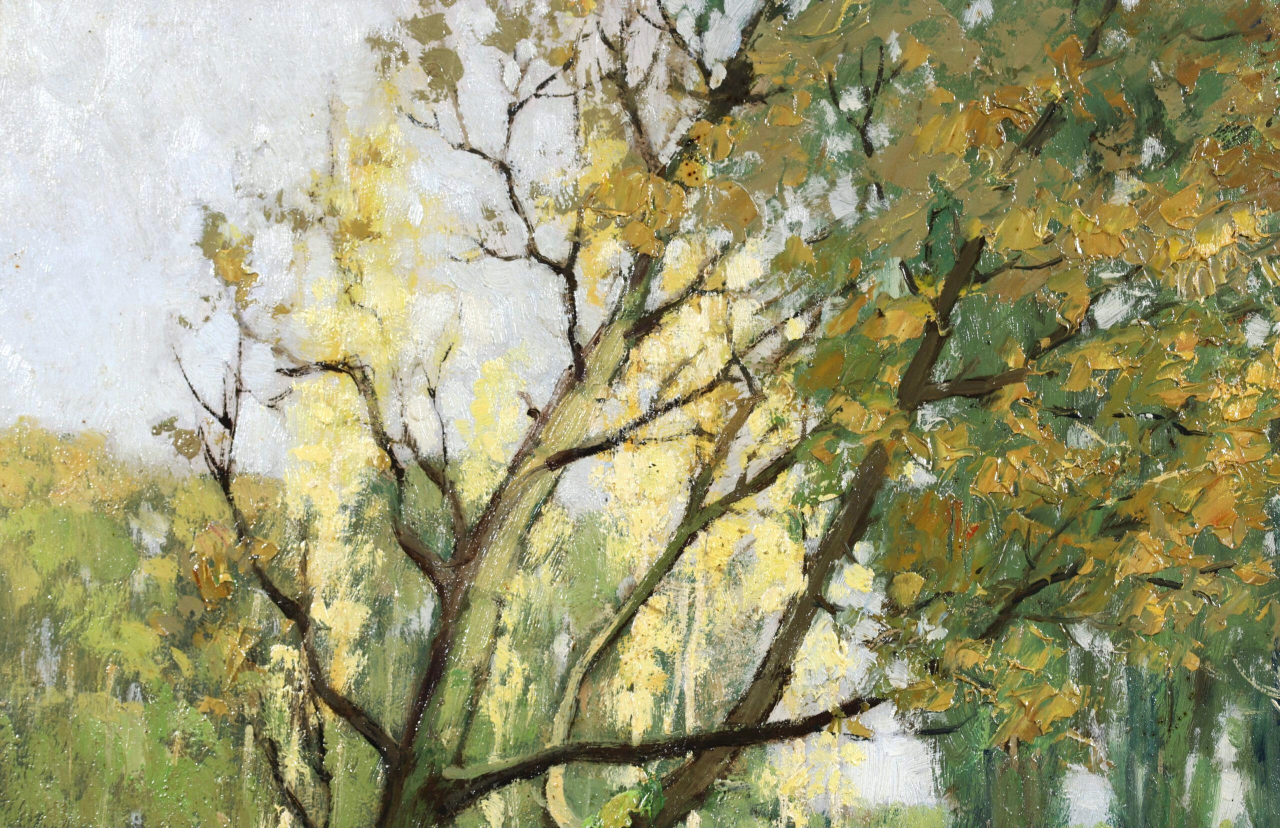 Georges Charles Robin - La Vieux Lavoir - Post Impressionist Landscape ...