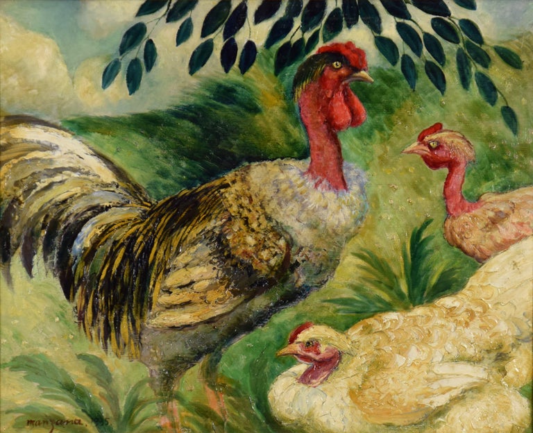 Georges Henri Manzana Pissarro – „Cou nu et ses poules von Georges ...