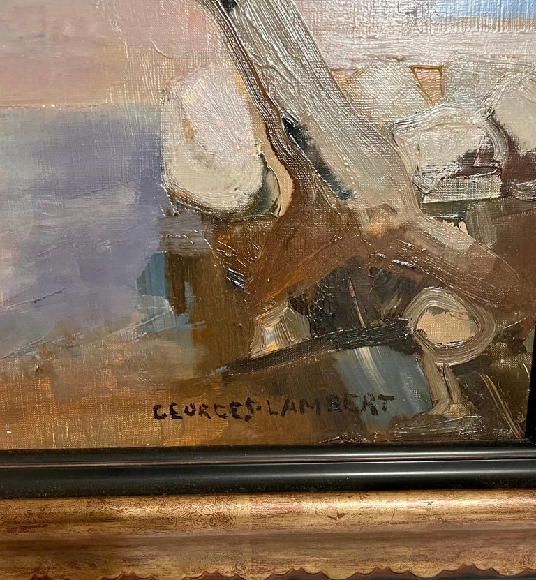 Georges Lambert - French Harbour Oil Painting Ecole Paris George ...