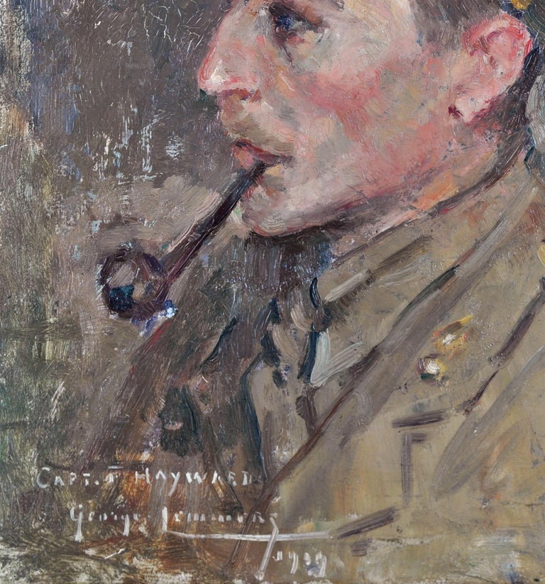 Georges Lemmers - Captain Hayward - Impressionist Antique Military ...
