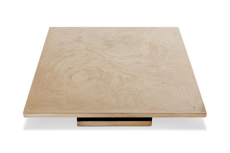 Georges Mathias Coffee Table in Etched Bronze at 1stDibs