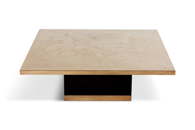 Georges Mathias Coffee Table in Etched Bronze at 1stDibs