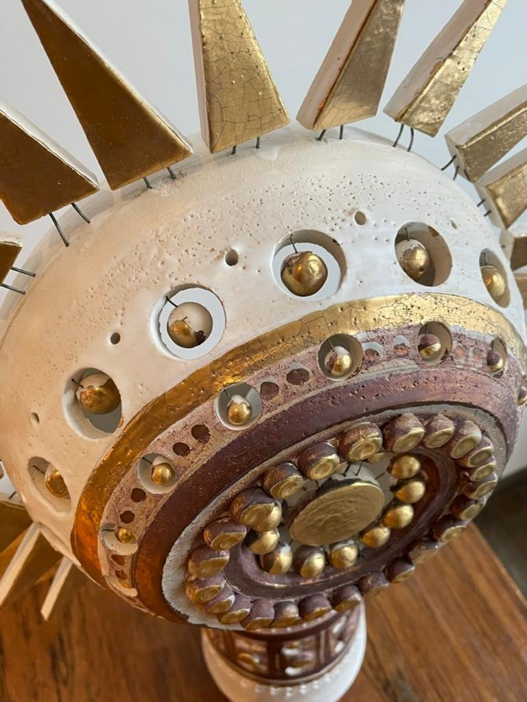 Georges Pelletier "Black Sun" Ceramics Table Lamp - France, 2019 For ...