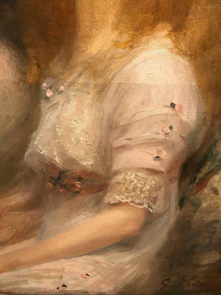 Georges Picard - 20th Century Oil Painting Impressionist Portrait of ...